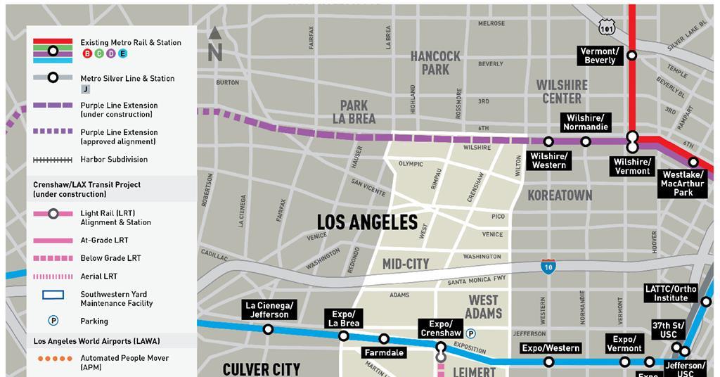 K Line light rail route opens in Los Angeles | Metro Report ...