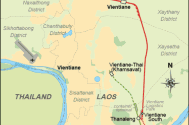 Vientiane - city map | Country profile | Railway Gazette International