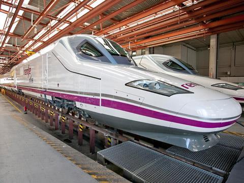 RENFE unveils Class 112 high speed train | News | Railway Gazette ...