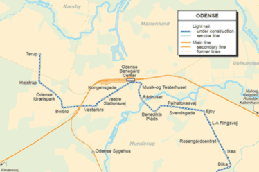 Odense - city map | Country profile | Railway Gazette International
