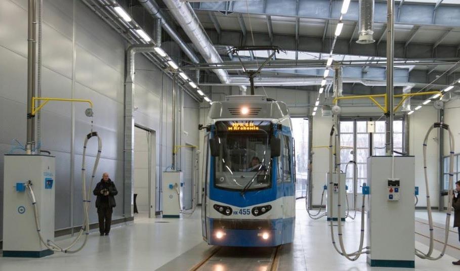 New tram and bus washing plant inaugurated in Kraków | Metro Report ...