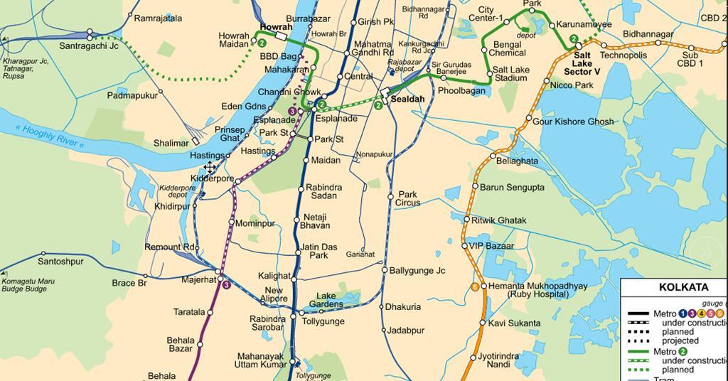 Kolkata Metro Train Map Kolkata Metro Line 1 Route, Stations List,