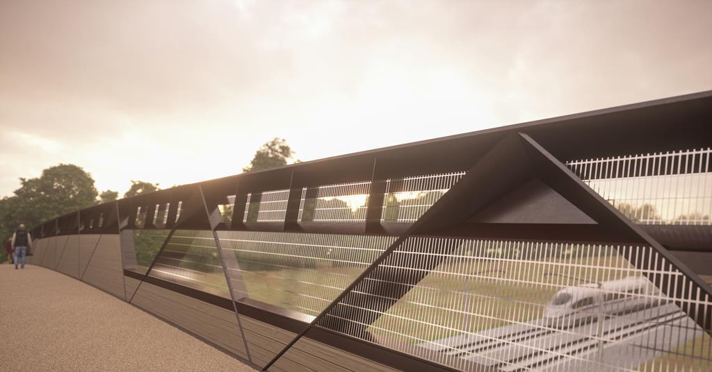HS2 rural footbridge design revealed | Rail Business UK | Railway ...