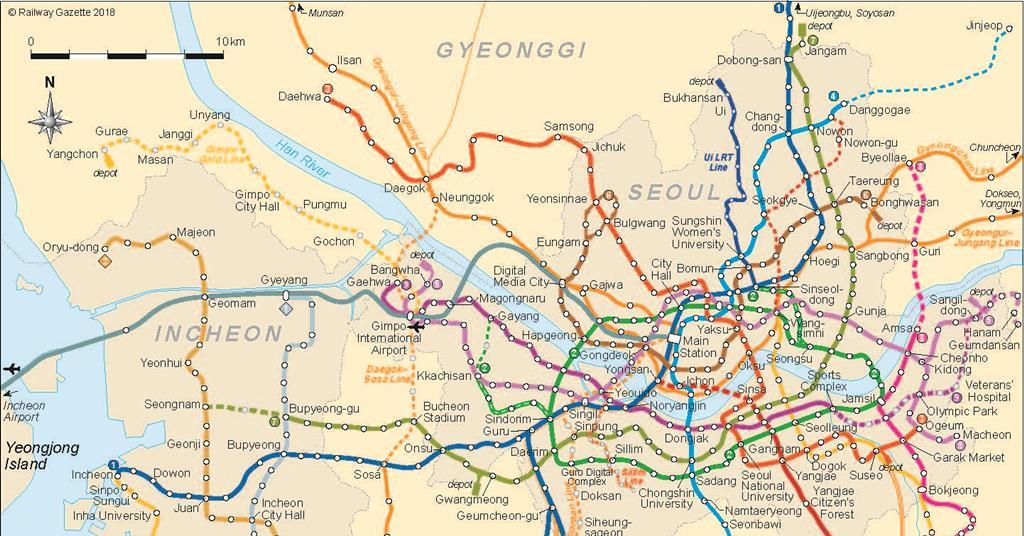 Seoul metro Line 9 extended | News | Railway Gazette International