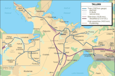 Tallinn - city map | Country profile | Railway Gazette International