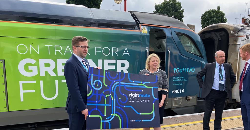 HVO fuel switch starts Chiltern Railways decarbonisation drive | Rail ...