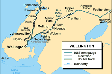 Wellington - city map | Country profile | Railway Gazette International