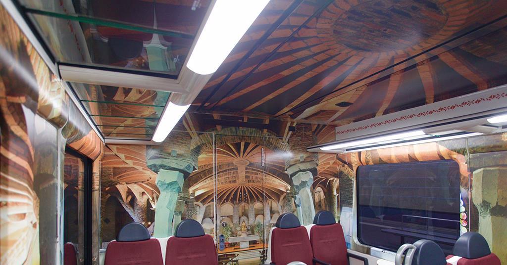 Gaudí interior for FGC train | News | Railway Gazette International