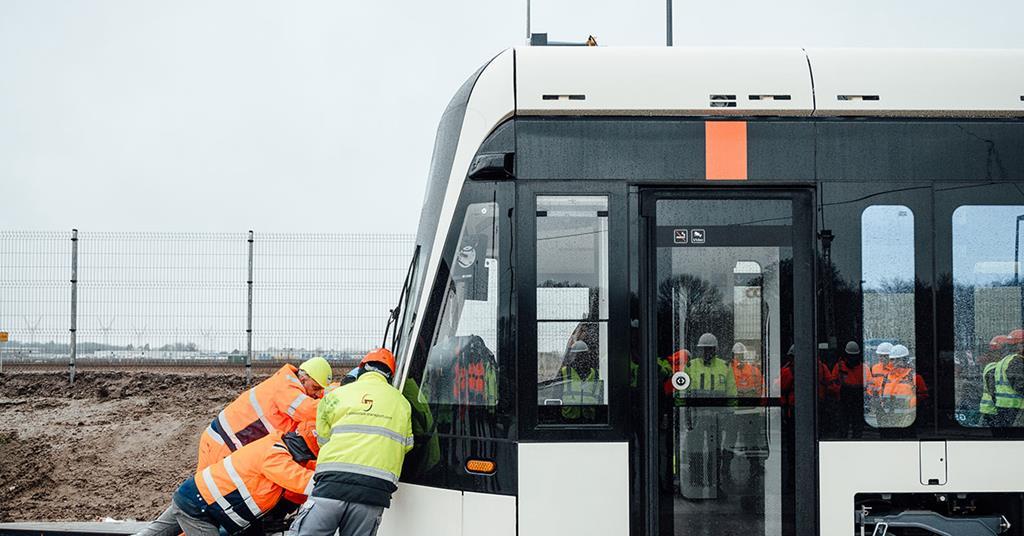 Odense Letbane takes delivery of its first tram | Metro Report ...