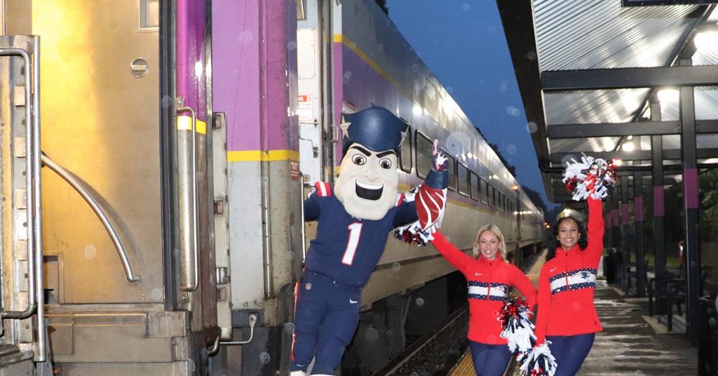 Mascot and cheerleaders relaunch Boston commuter service | News ...