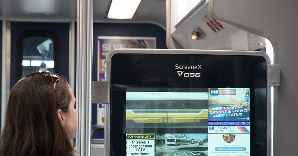 OSG introduces onboard ScreeneX embedded glass screens | News | Railway ...