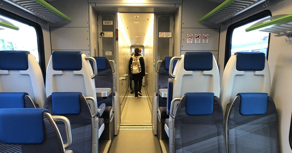 Hydrogen fuel cell powered Stadler Flirt H2 zero-emission multiple-unit ...