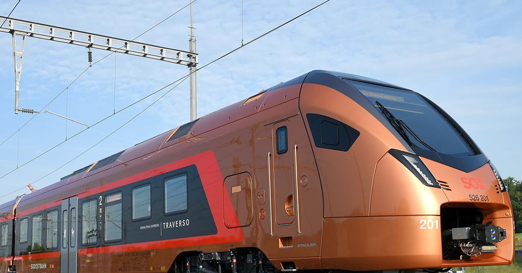 Südostbahn unveils Traverso EMU | News | Railway Gazette International