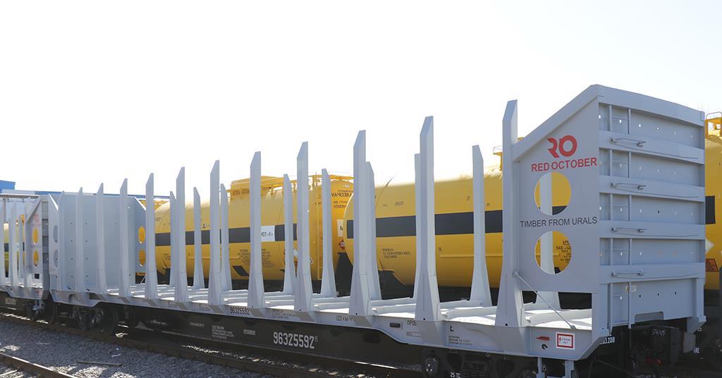 Red October timber wagons delivered | News | Railway Gazette International