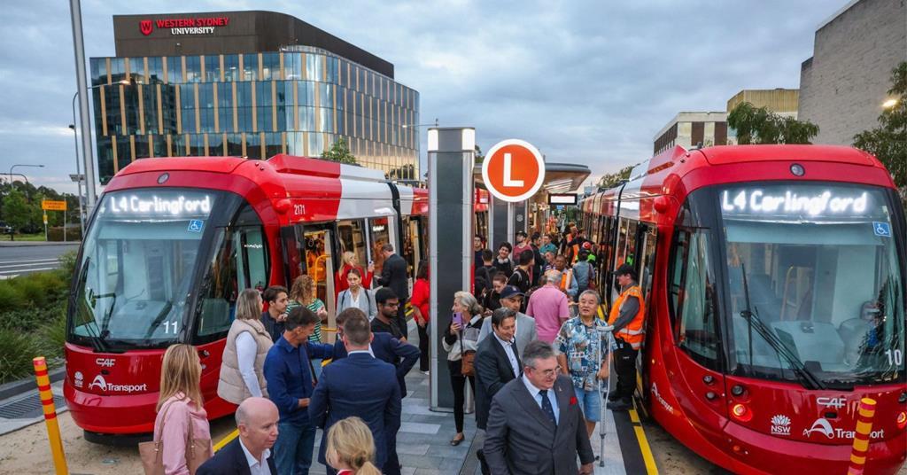Parramatta light rail line opens in western Sydney | Metro Report ...