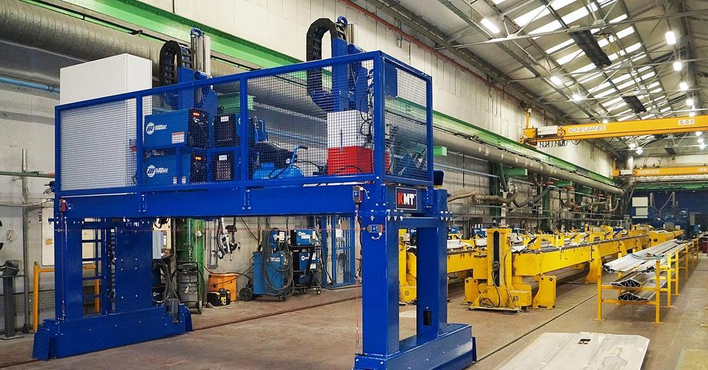 Welding gantry supplied to Bombardier Transportation’s Derby factory ...