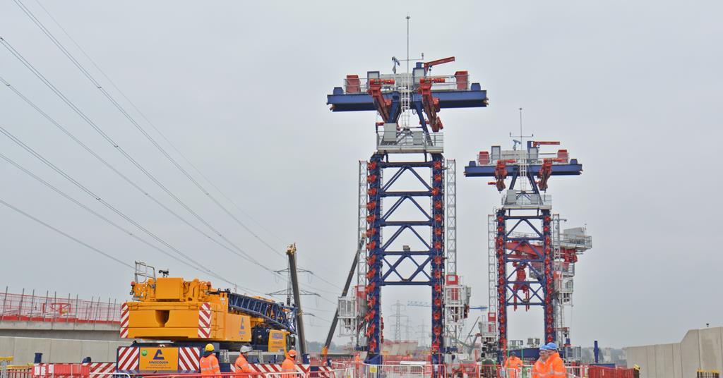 First HS2 Delta Junction viaduct section unveiled | Rail Business UK ...