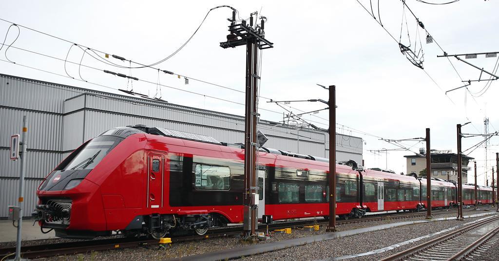 DSB’s first Alstom IC5 electric multiple-unit arrives in Denmark ...