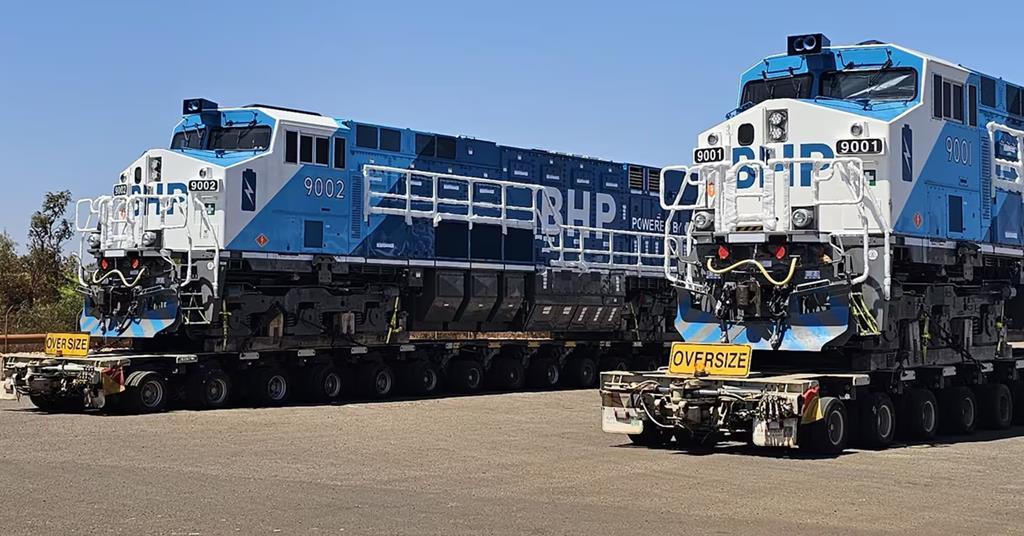 BHP battery locos delivered to the Pilbara | News | Railway Gazette ...