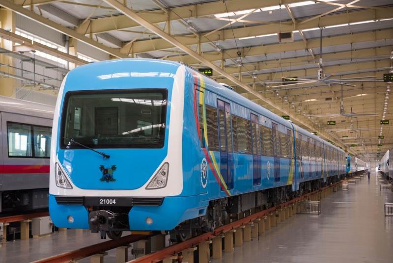 Lagos metro train unveiled | News | Railway Gazette International