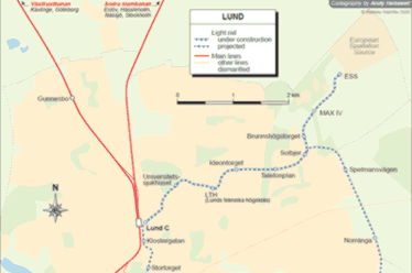 Lund - city map | Country profile | Railway Gazette International