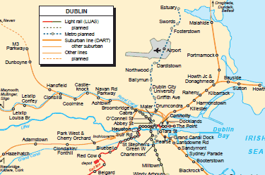 Dublin Subway Map Dublin Subway Map 2 Canvas Print By Naxart Studio