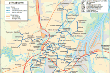 Strasbourg - city map | Country profile | Railway Gazette International