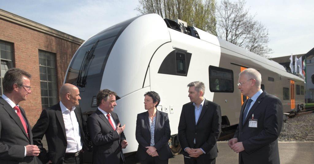 Rhein-Ruhr-Express EMU car rolled out | News | Railway Gazette ...