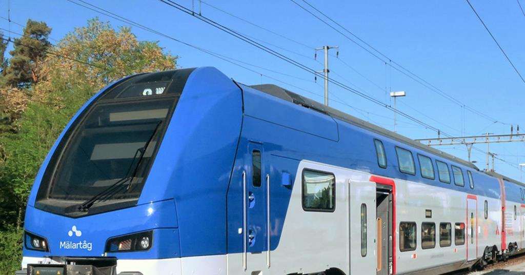 Mälartåg double-deck train on show | News | Railway Gazette International
