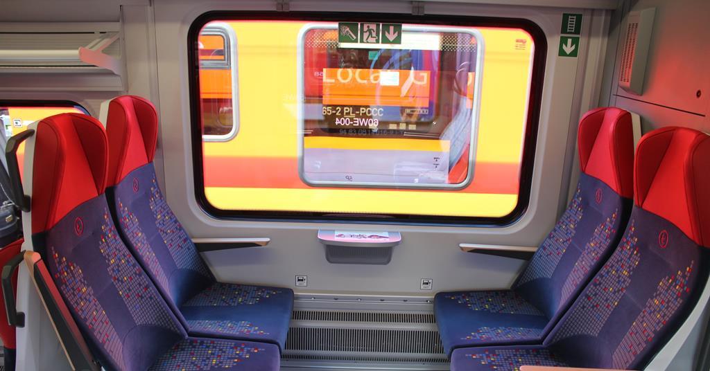 Pesa unveils first Elf 3.0 EMU for Łódzka Kolej Aglomeracyjna at Trako 2025 | Railway Gazette ...