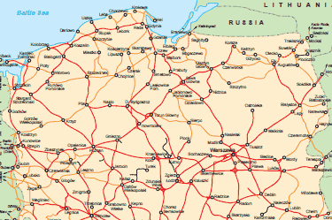 Poland - country map | Country profile | Railway Gazette International