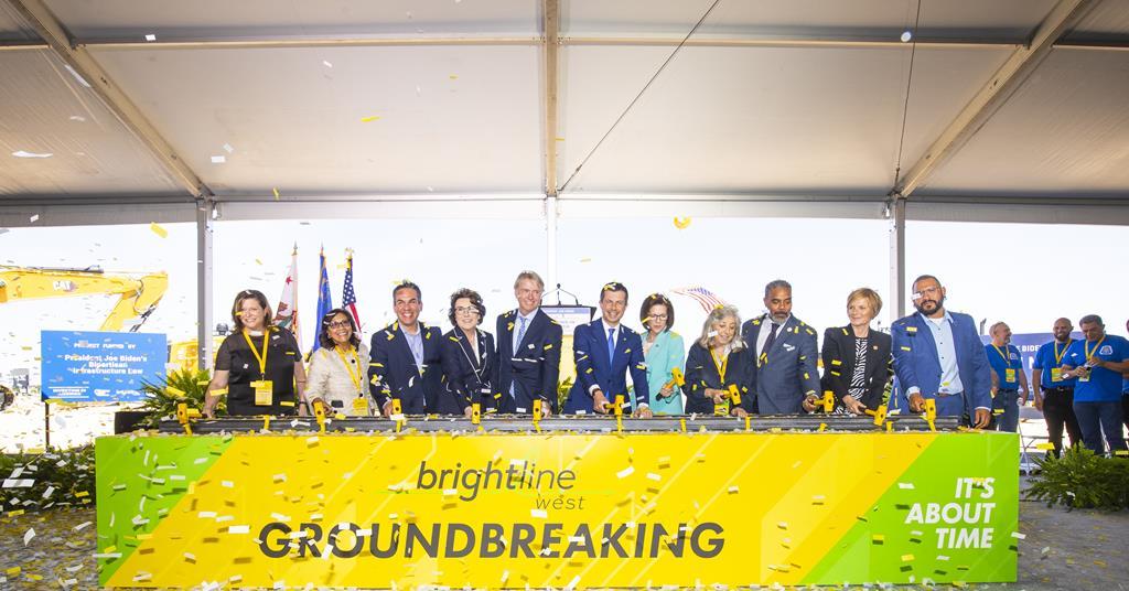 Ceremony launches Brightline West’s high speed link to Las Vegas | News ...