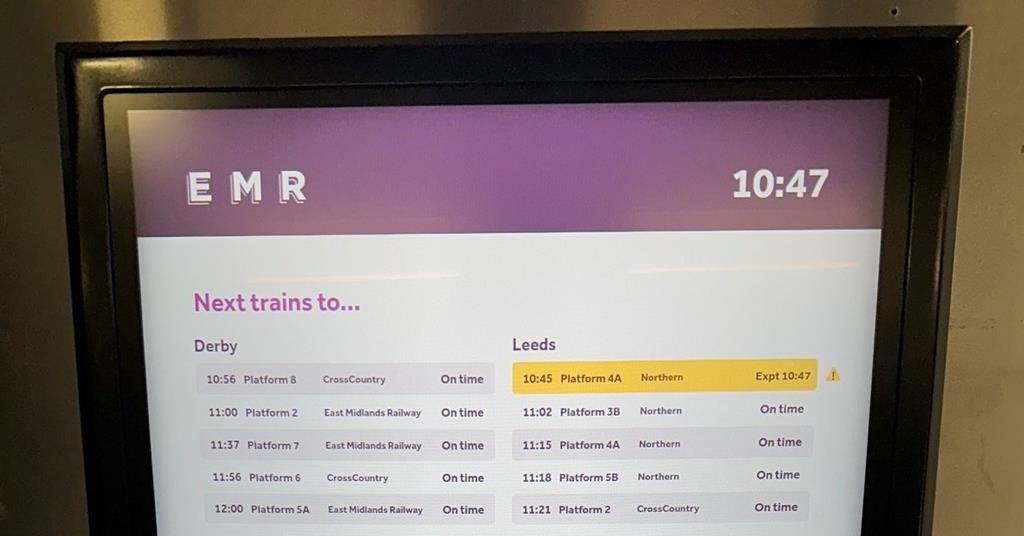 Information and journey planning screens installed | Rail Business UK ...