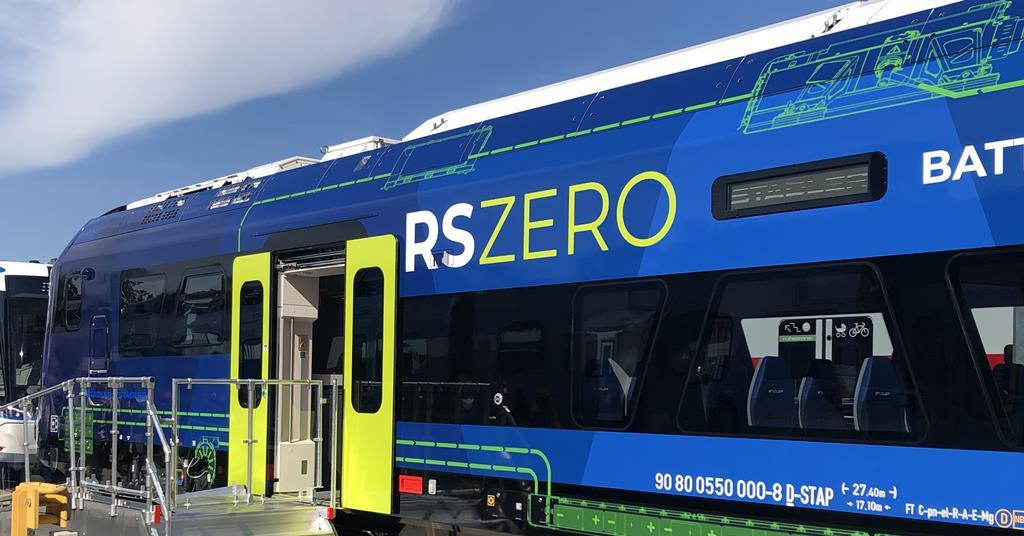 Prototype RS Zero hydrogen or battery railcar for secondary lines ...