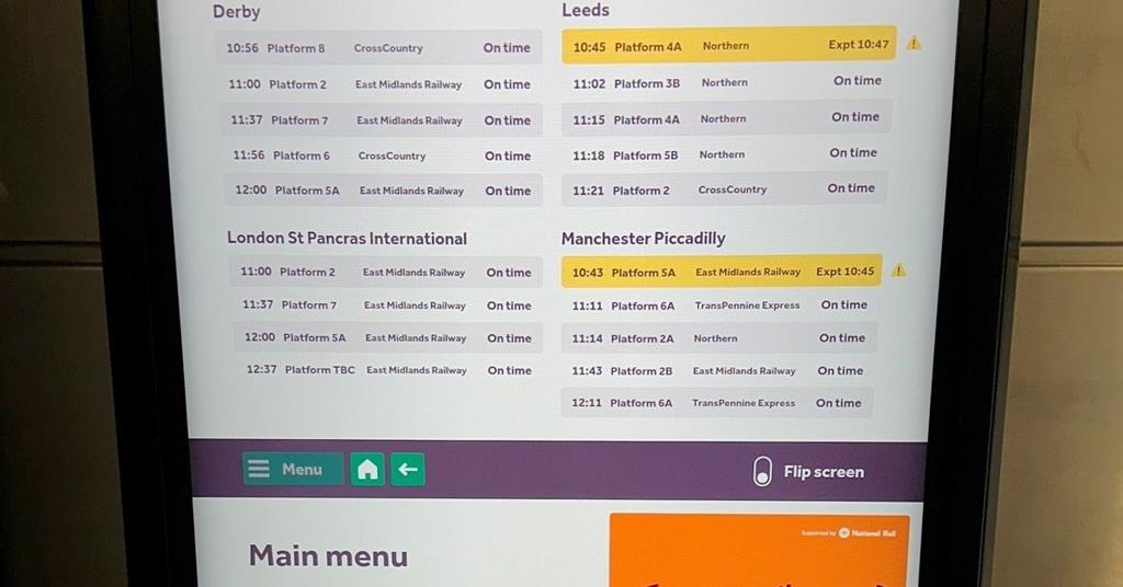 Information and journey planning screens installed | Rail Business UK ...