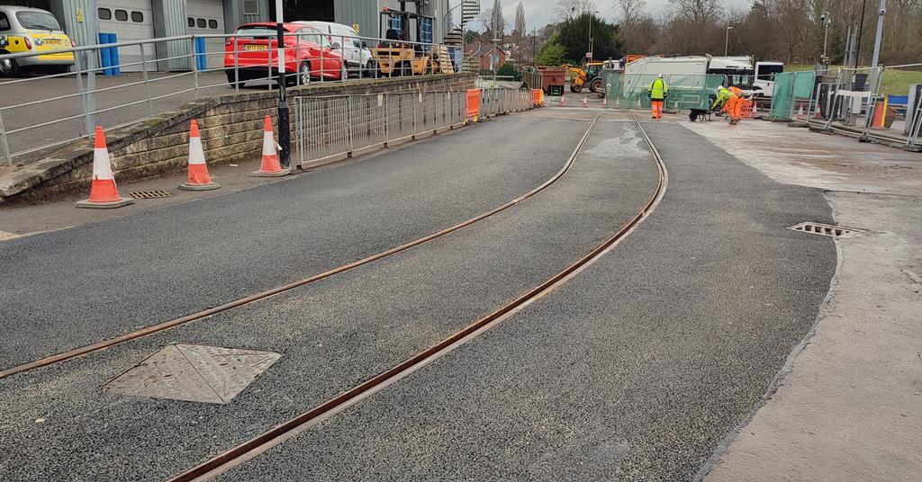 Very Light Rail ultra-thin tram track installed for load testing ...