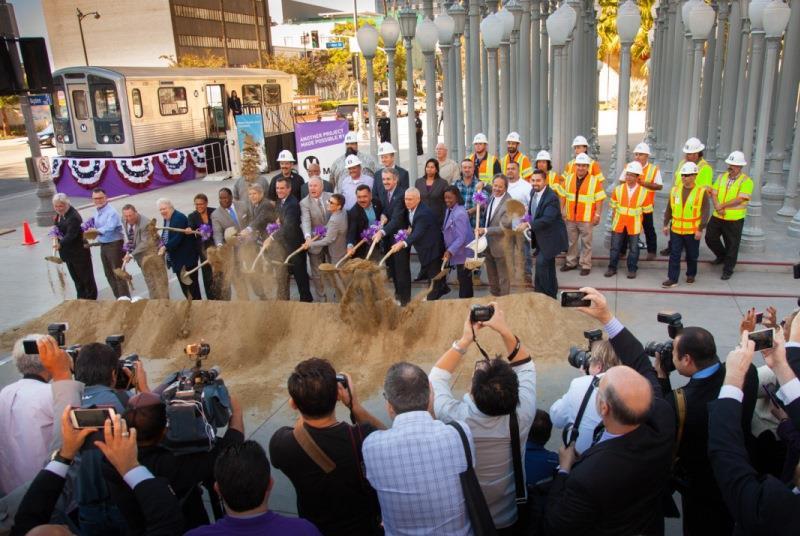 Los Angeles breaks ground on Purple Line extension | News | Railway ...