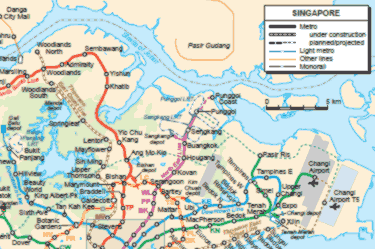 Singapore - city map | Country profile | Railway Gazette International