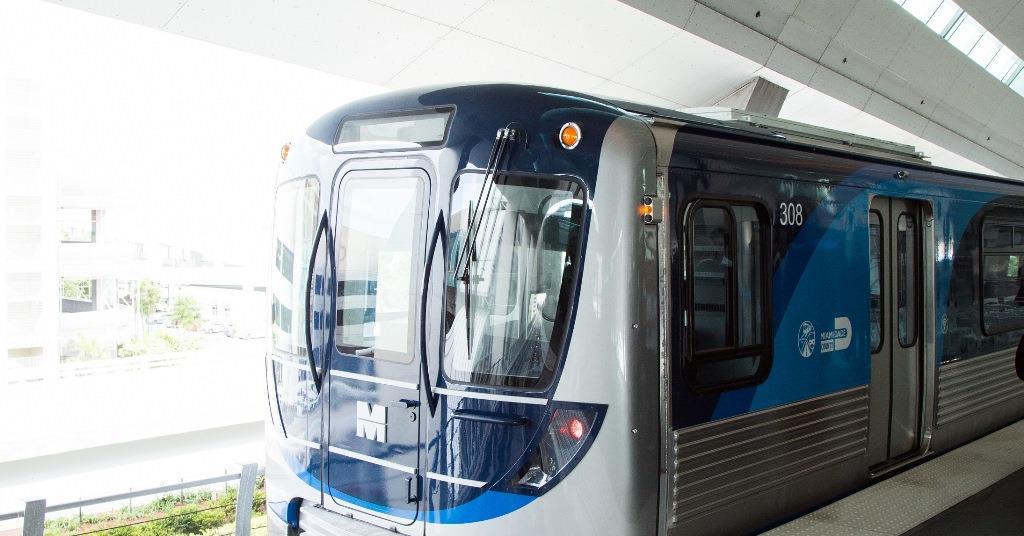 Hitachi Rail Italy metro train enters service in Miami | Metro Report ...