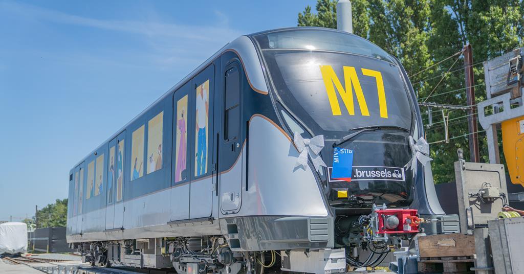 First M7 metro trainset arrives in Brussels | Metro Report ...