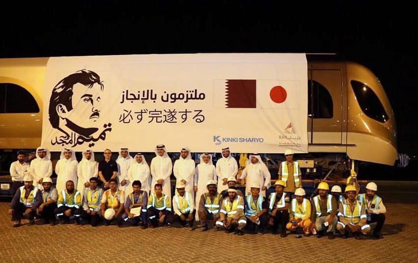First Doha metro trains arrive in Qatar | News | Railway Gazette ...