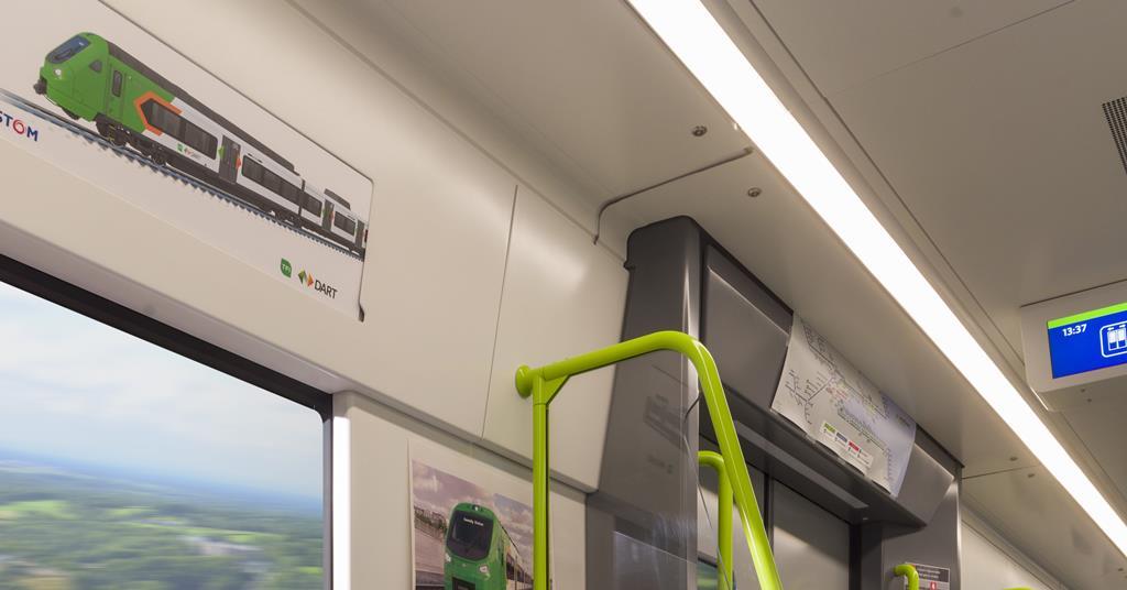 DART+ train mock-up unveiled in Dublin | News | Railway Gazette ...