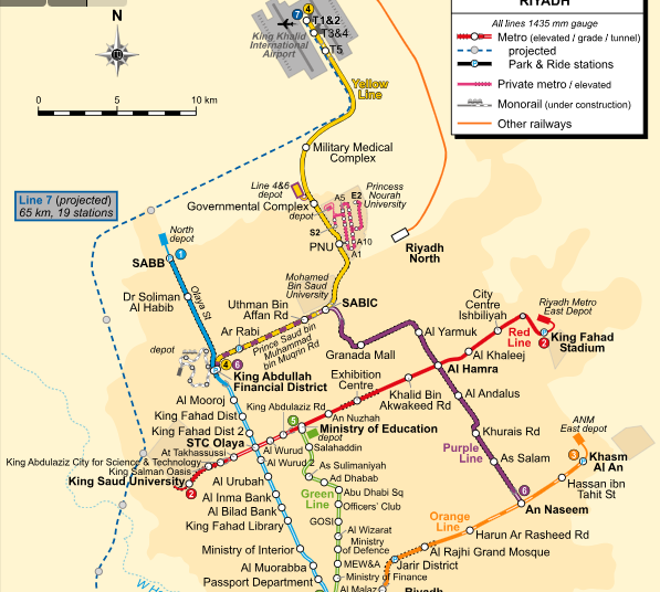 Riyadh tenders metro Line 7 as ridership grows | Metro Report ...