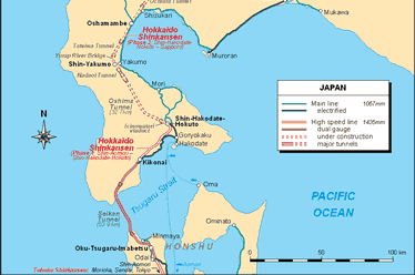 Japan: Hokkaido shinkansen - project map | Country profile | Railway ...