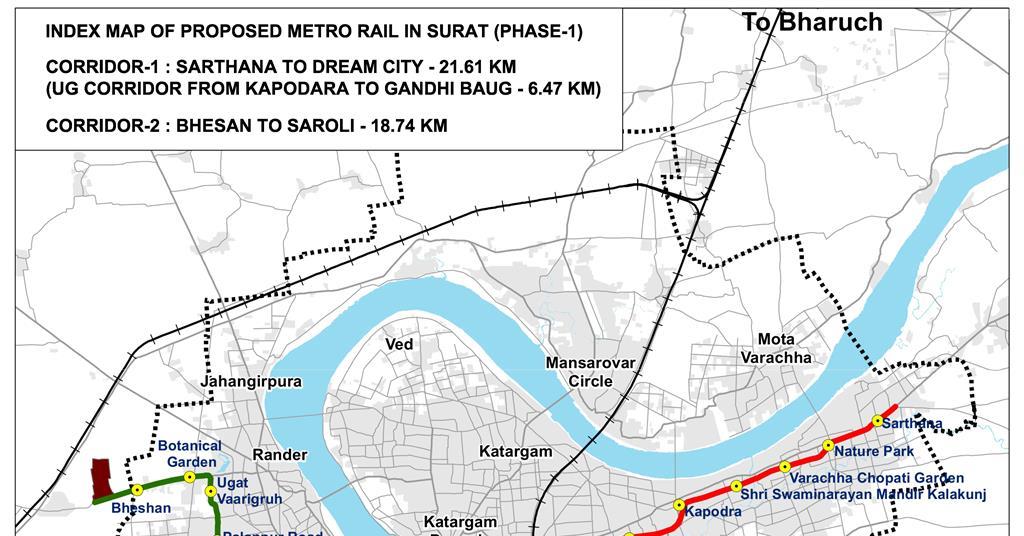Surat metro design tenders invited | Metro Report International ...