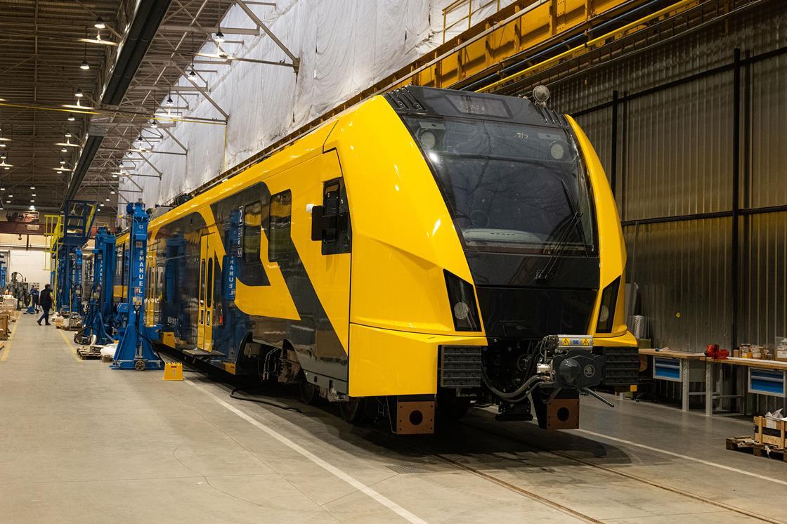 Latvian electric train unveiled | News | Railway Gazette International