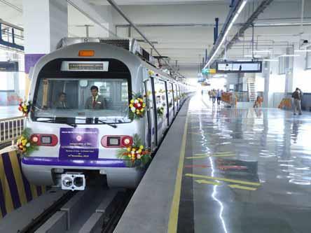 Delhi metro Violet Line extension inaugurated | News | Railway Gazette ...