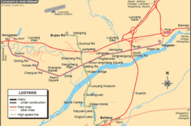 Luoyang - city map | Country profile | Railway Gazette International