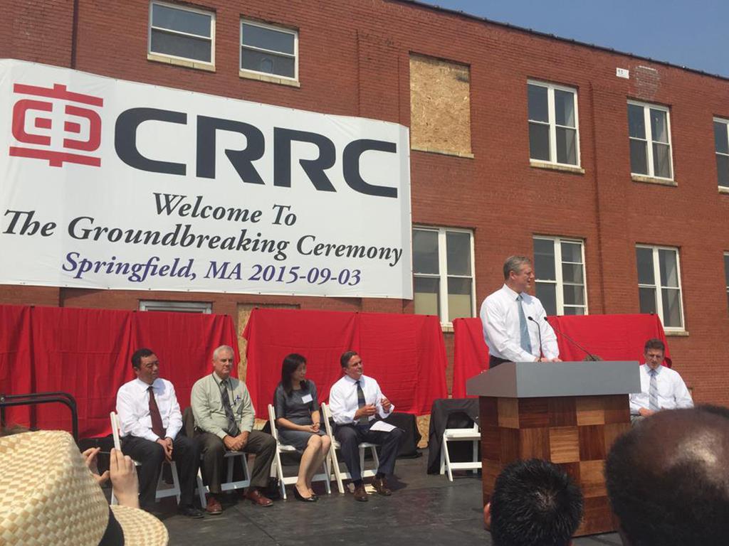 Groundbreaking ceremony for CRRC's US assembly plant | News | Railway ...