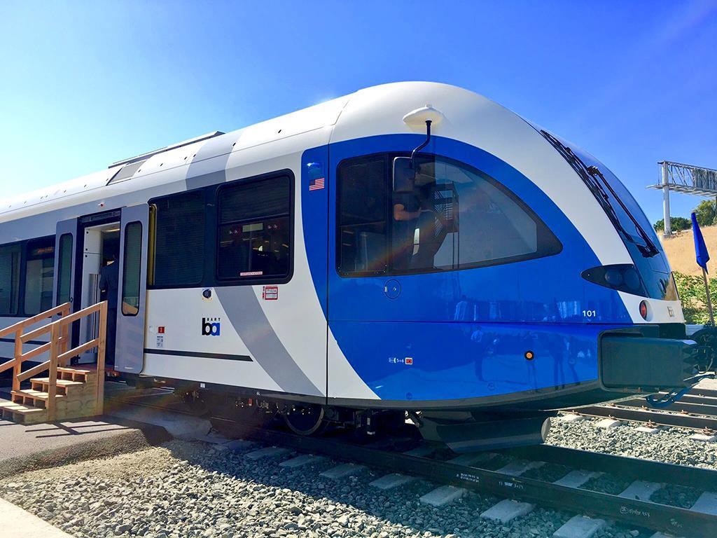 BART unveils Antioch eBART train | News | Railway Gazette International
